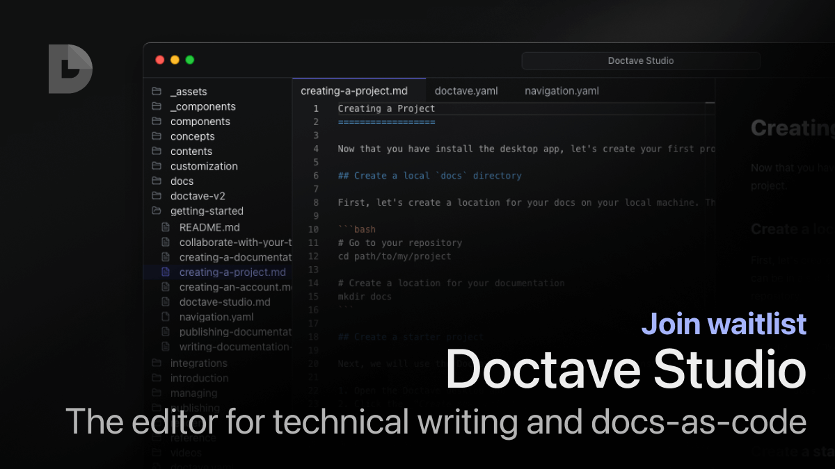 Doctave Studio 2.0 · Doctave